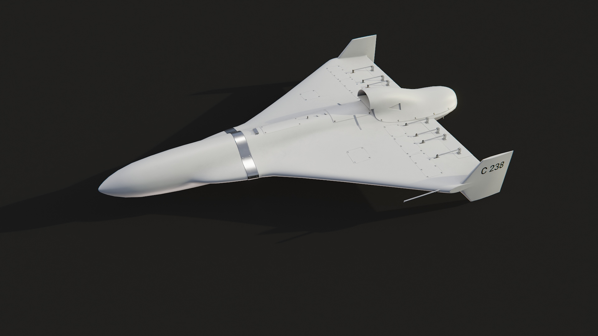 3D White Shahed 238 Jet HESA Iranian Kamikaze Drone Model - TurboSquid ...