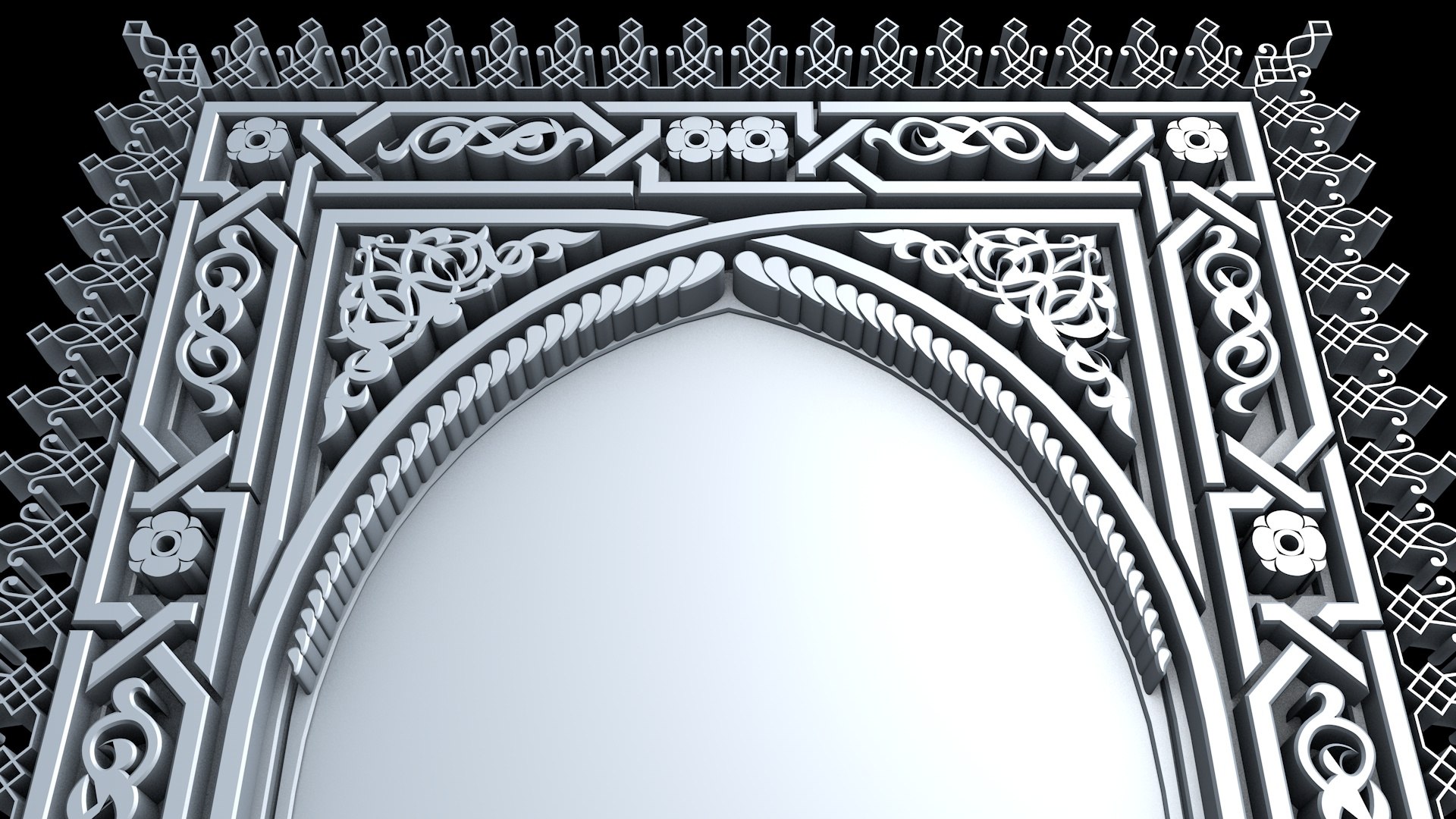 3D Model Islamic Arch - TurboSquid 1958666