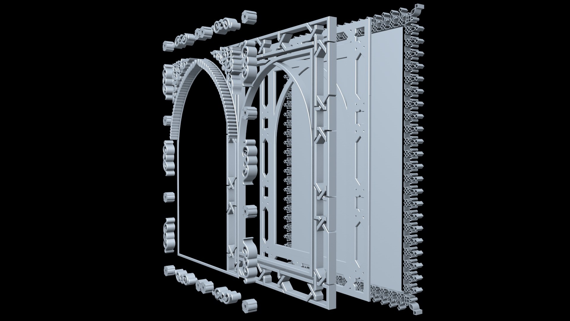 3D Model Islamic Arch - TurboSquid 1958666