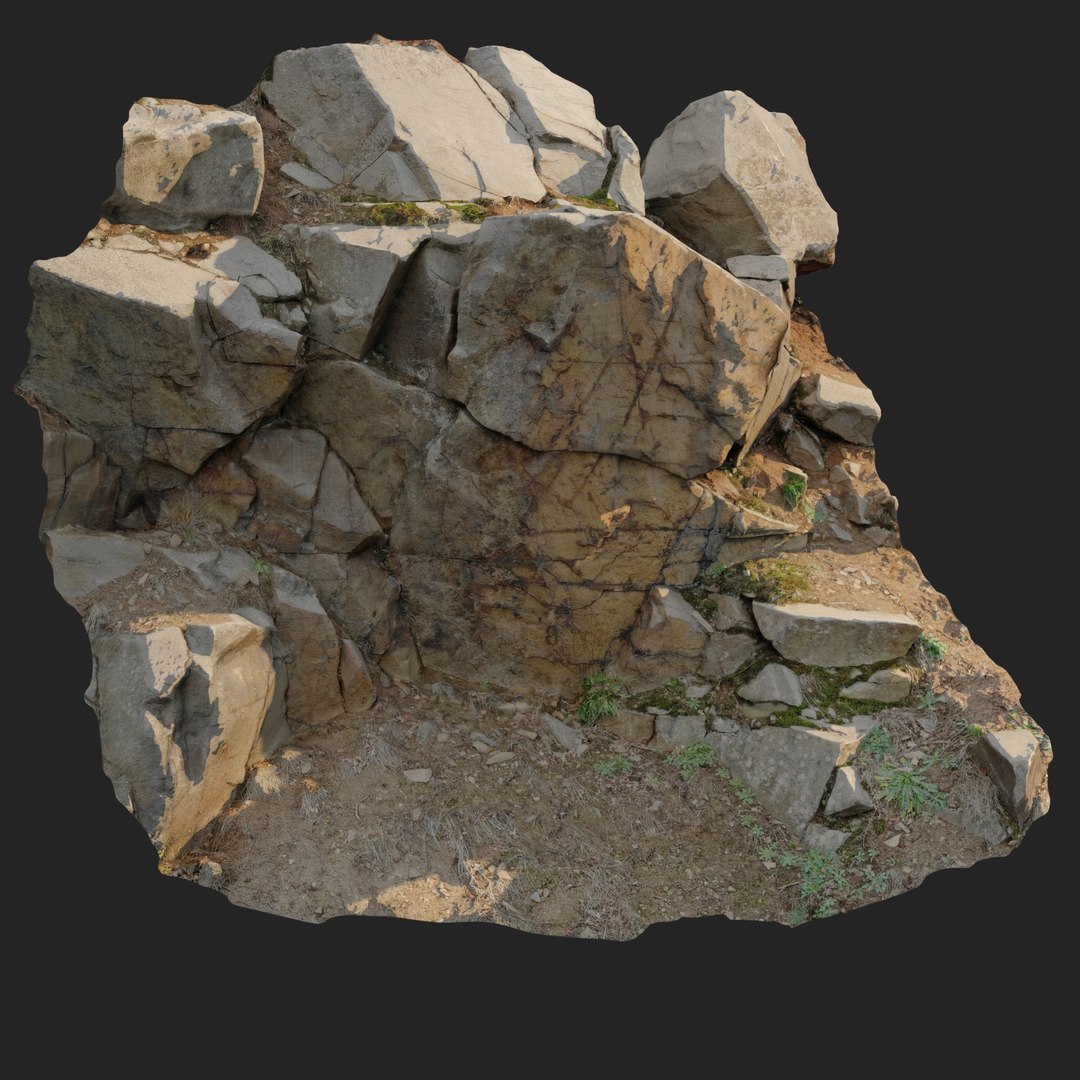 3D Scanned Cliff Face H Model - TurboSquid 1356845