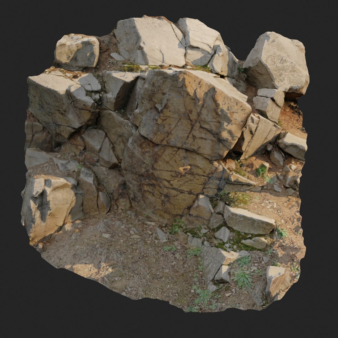 3D Scanned Cliff Face H Model - TurboSquid 1356845