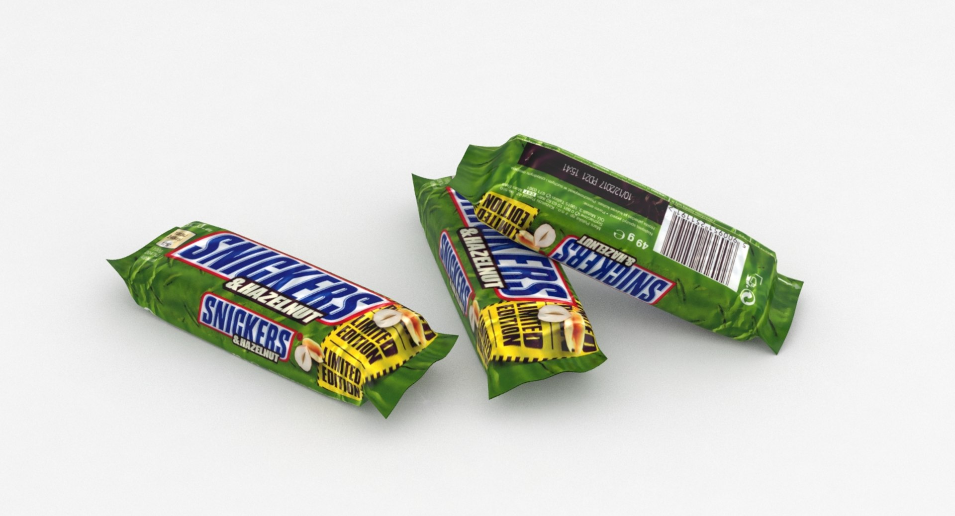 Snickers Hazelnut Bar 3D Model - TurboSquid 1206295