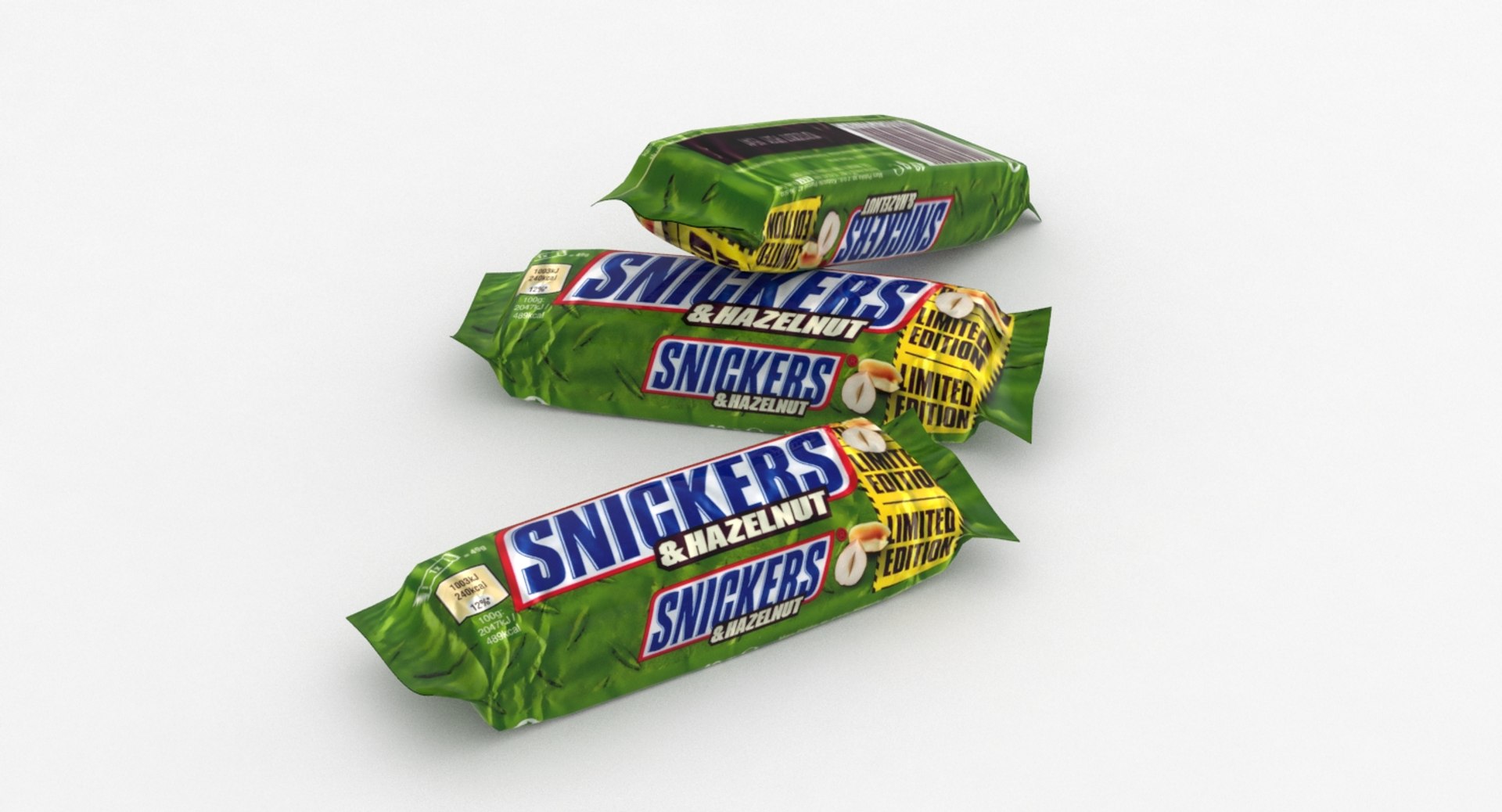 Snickers Hazelnut Bar 3D Model - TurboSquid 1206295