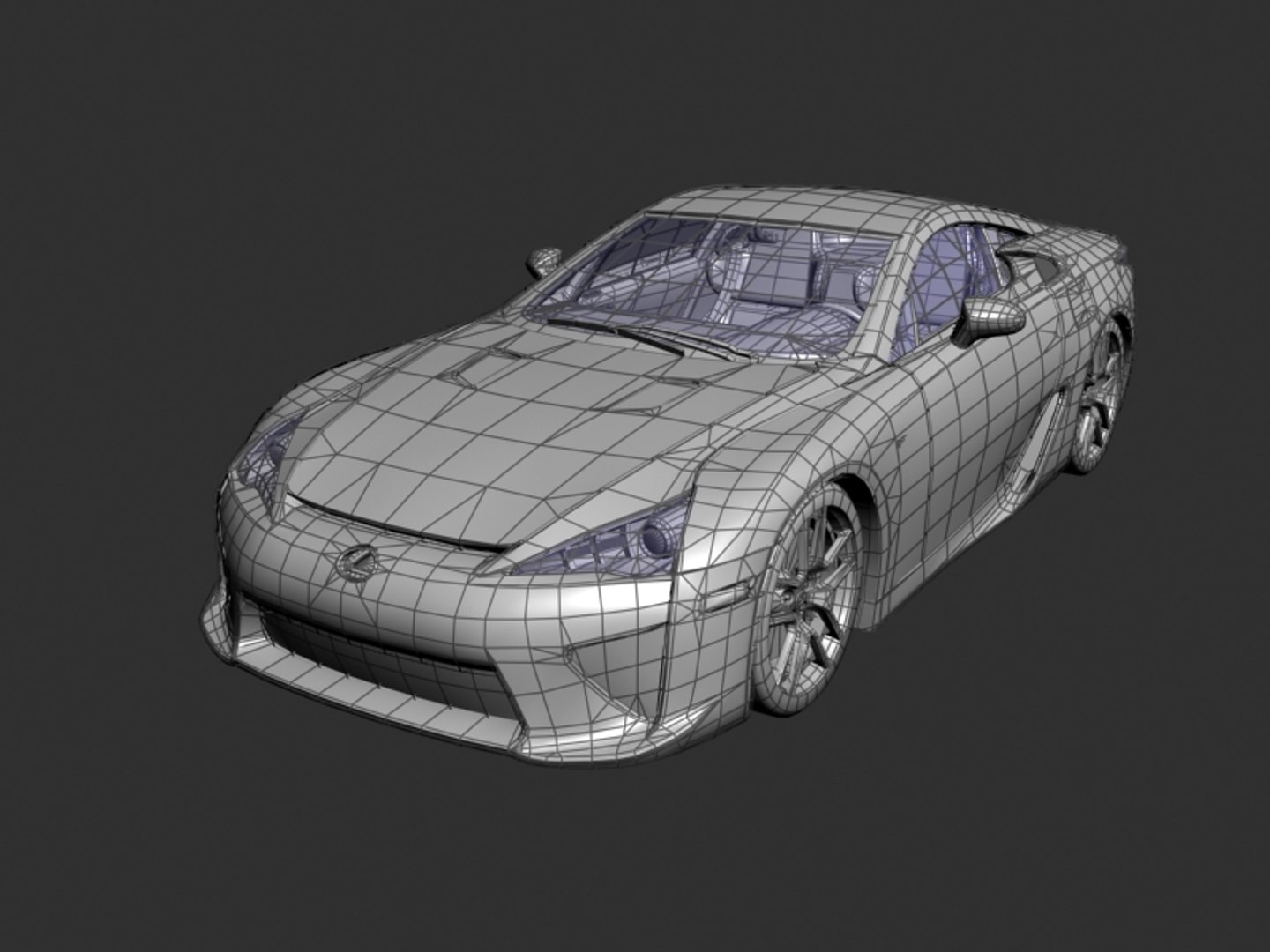 Modeled Lexus Lfa Car 3d Max