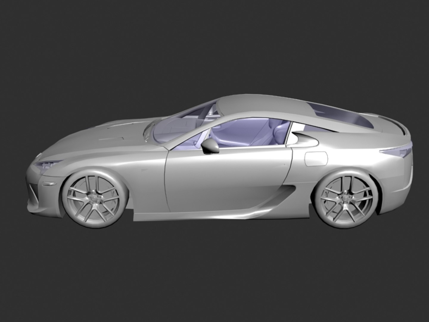 Modeled Lexus Lfa Car 3d Max