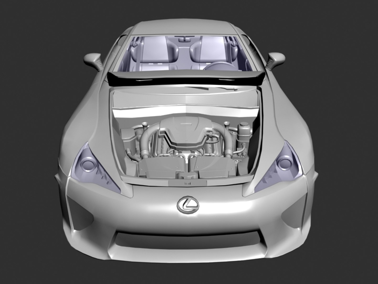 Modeled Lexus Lfa Car 3d Max