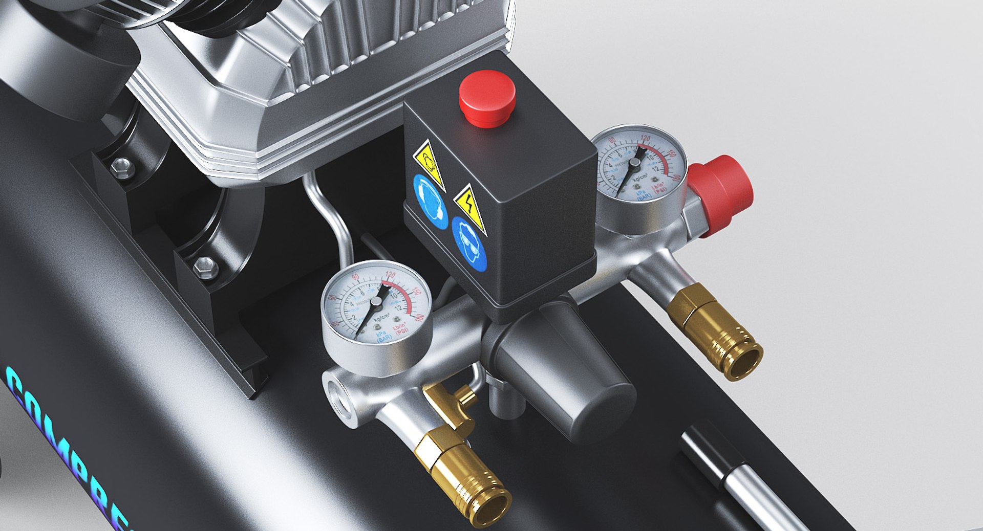 3D Air Compressor Model - TurboSquid 1485450