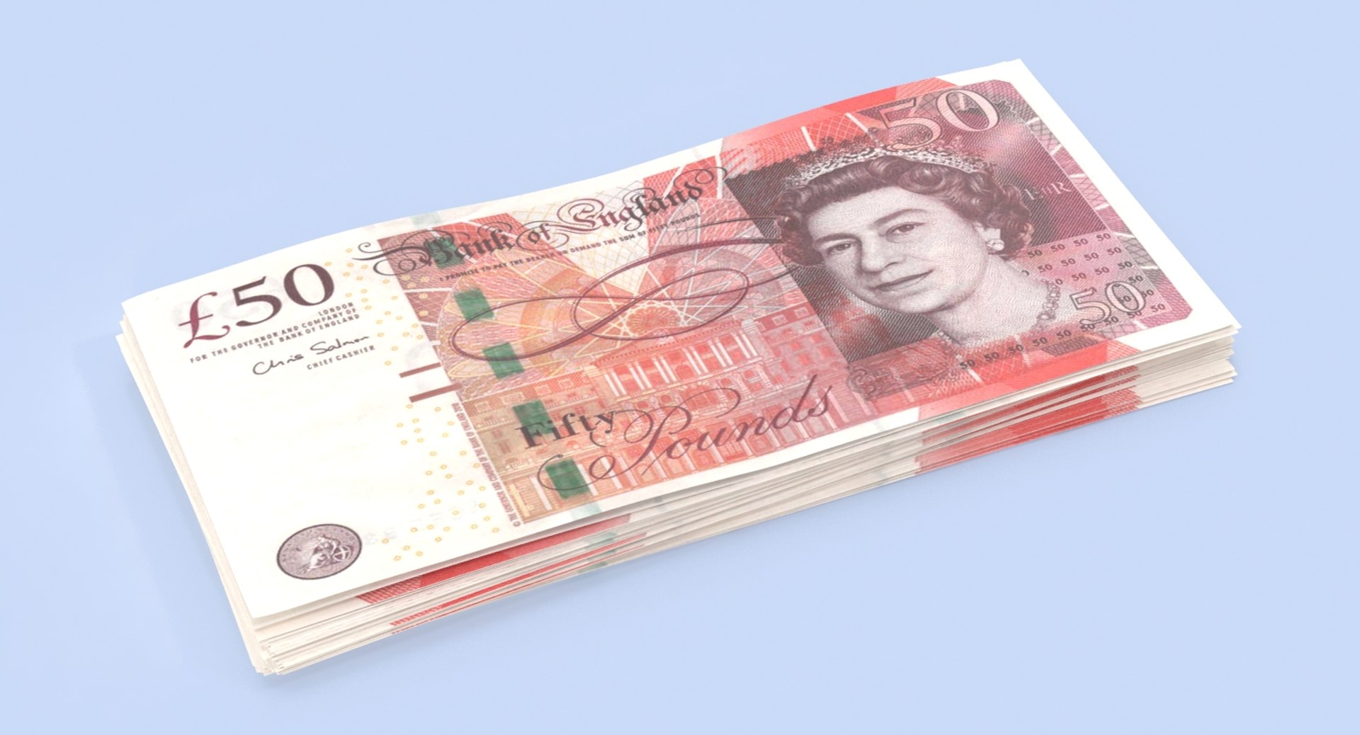 3D model 50-pound-note---pack | 1145027 | TurboSquid