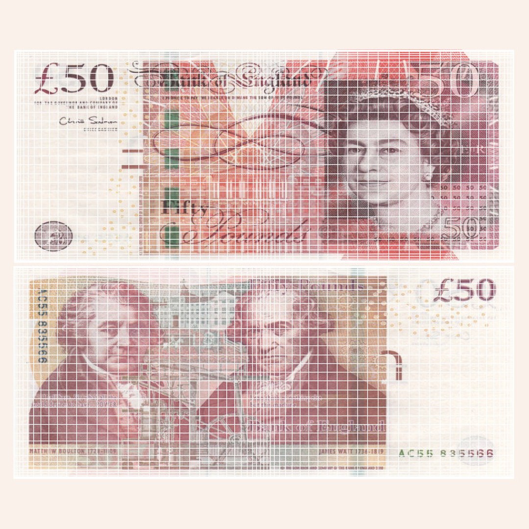 3D model 50-pound-note---pack | 1145027 | TurboSquid
