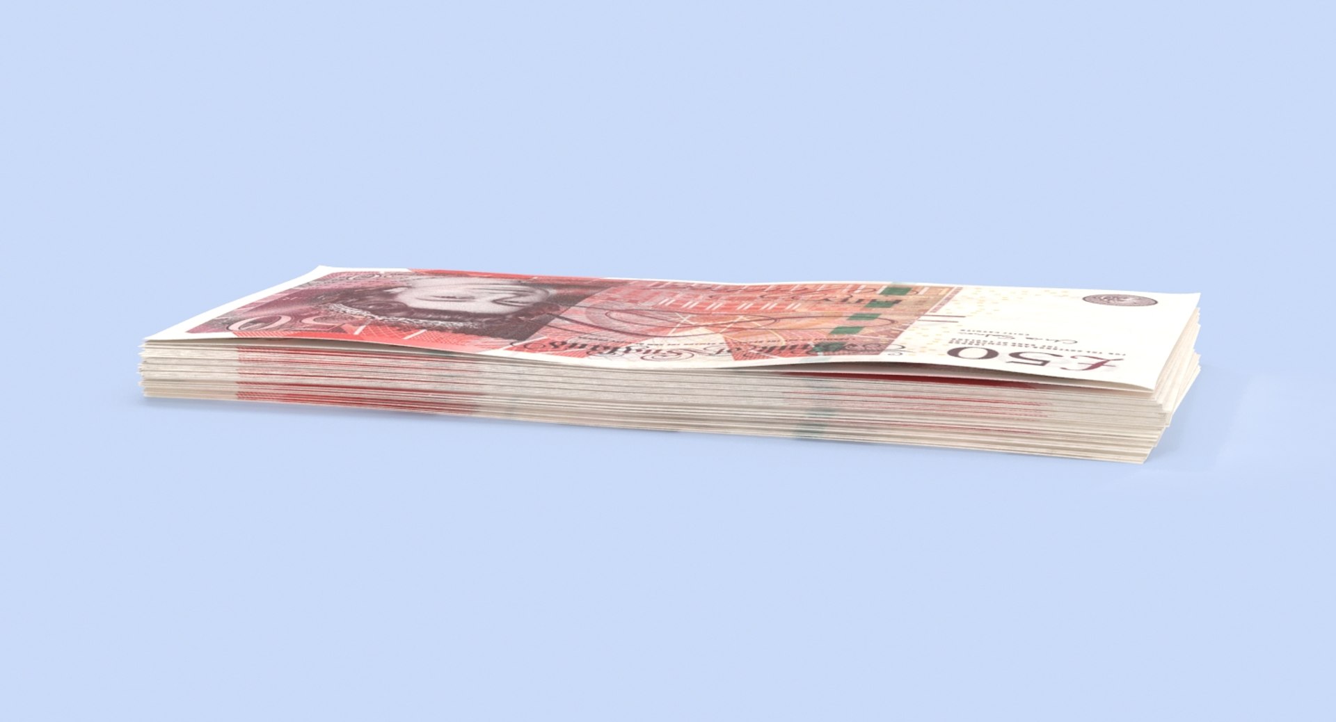 3D model 50-pound-note---pack | 1145027 | TurboSquid