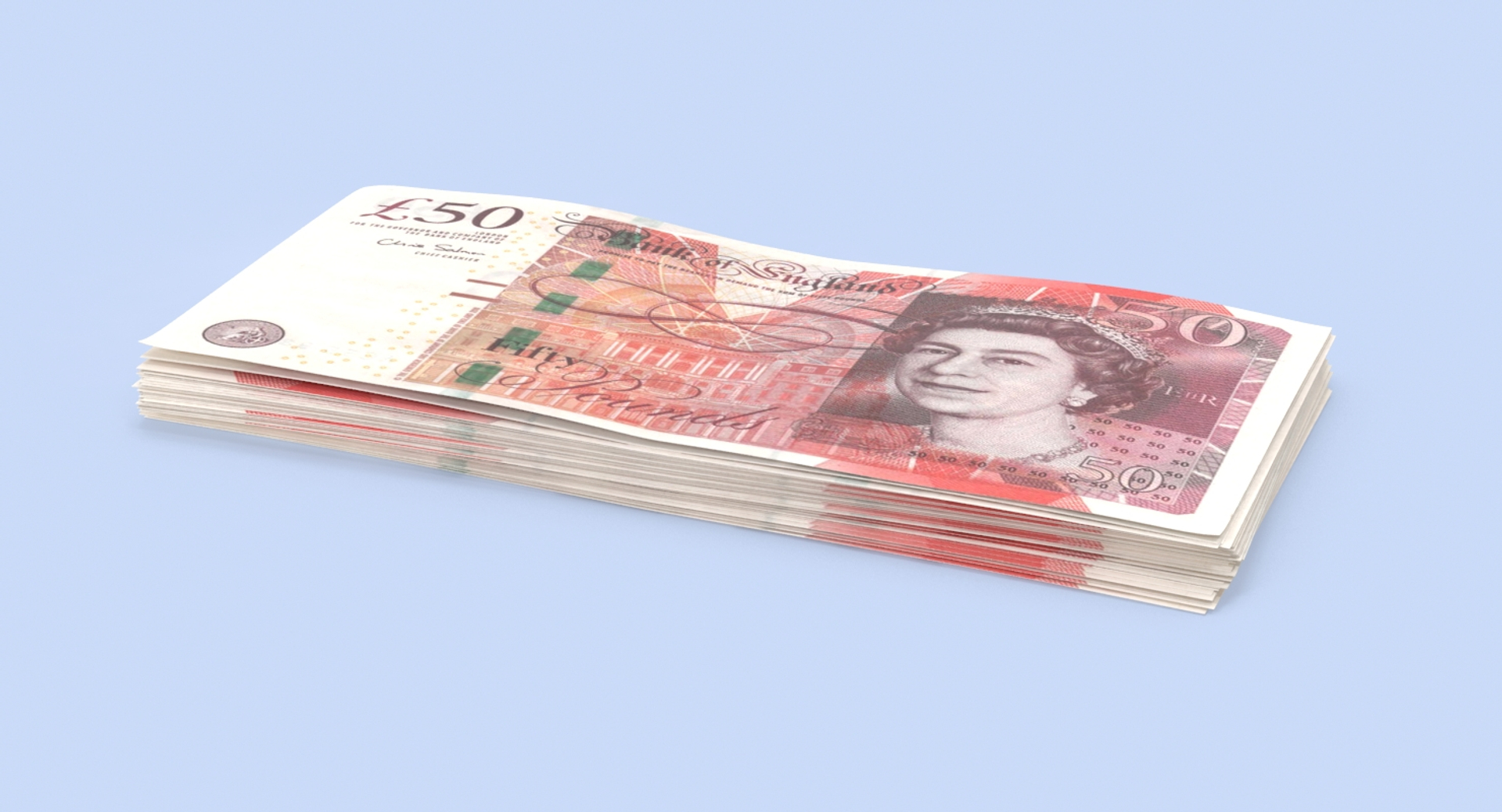 3D model 50-pound-note---pack | 1145027 | TurboSquid