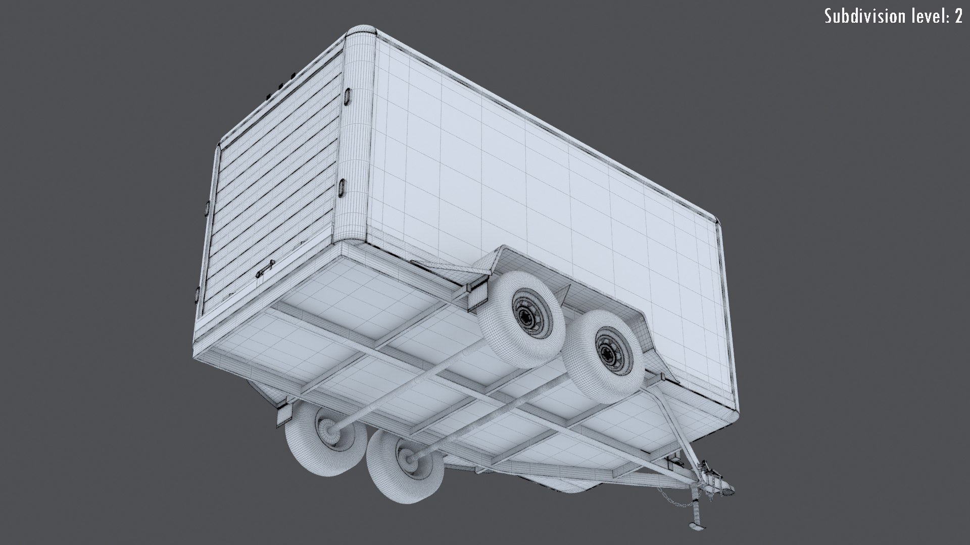 Big Moving Cargo Trailer Generic 3D Model Model - TurboSquid 2068631