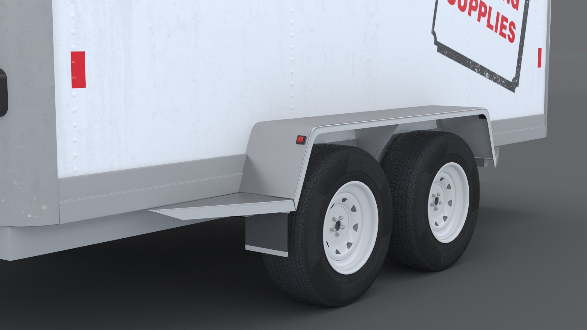 Big Moving Cargo Trailer Generic 3D Model Model - TurboSquid 2068631
