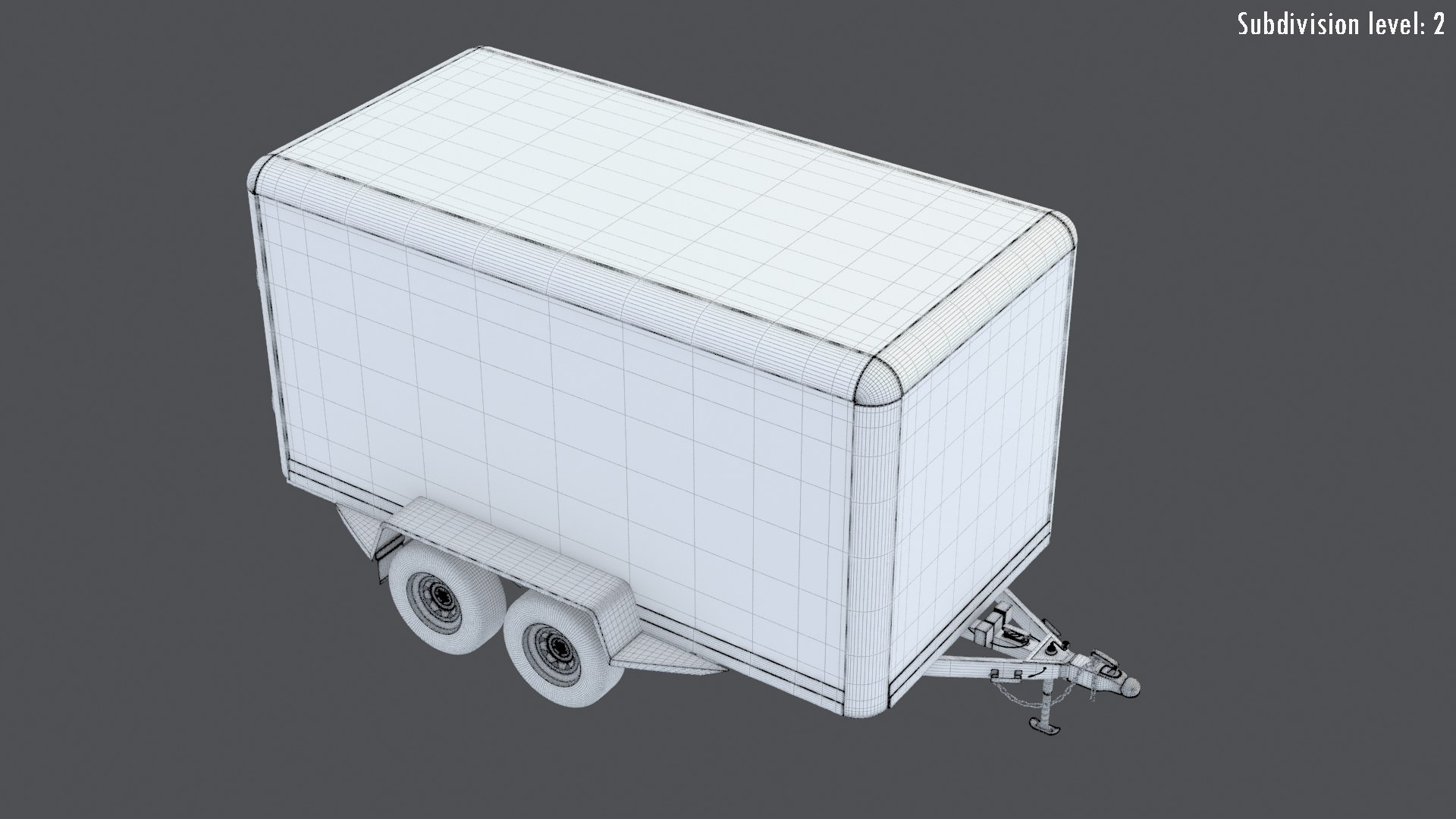 Big Moving Cargo Trailer Generic 3D Model Model - TurboSquid 2068631