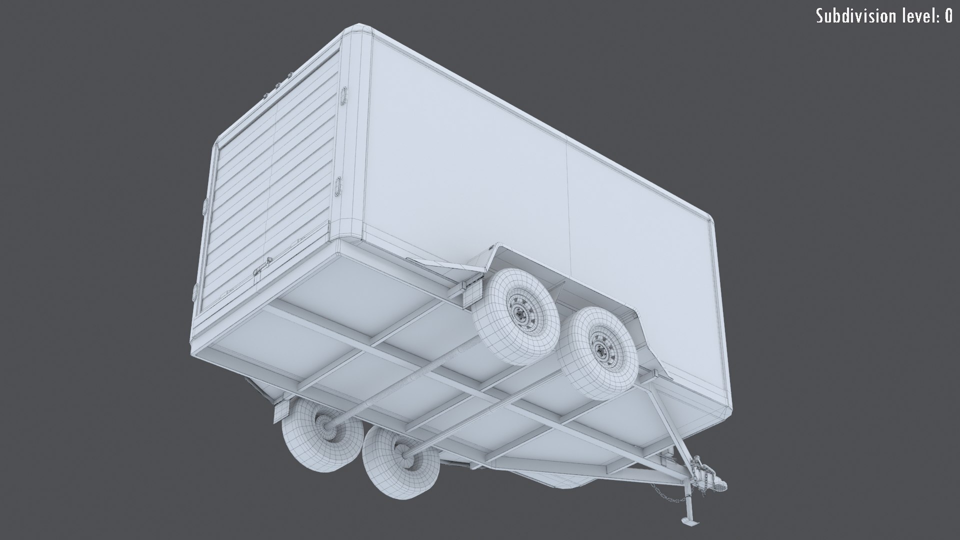 Big Moving Cargo Trailer Generic 3D Model Model - TurboSquid 2068631