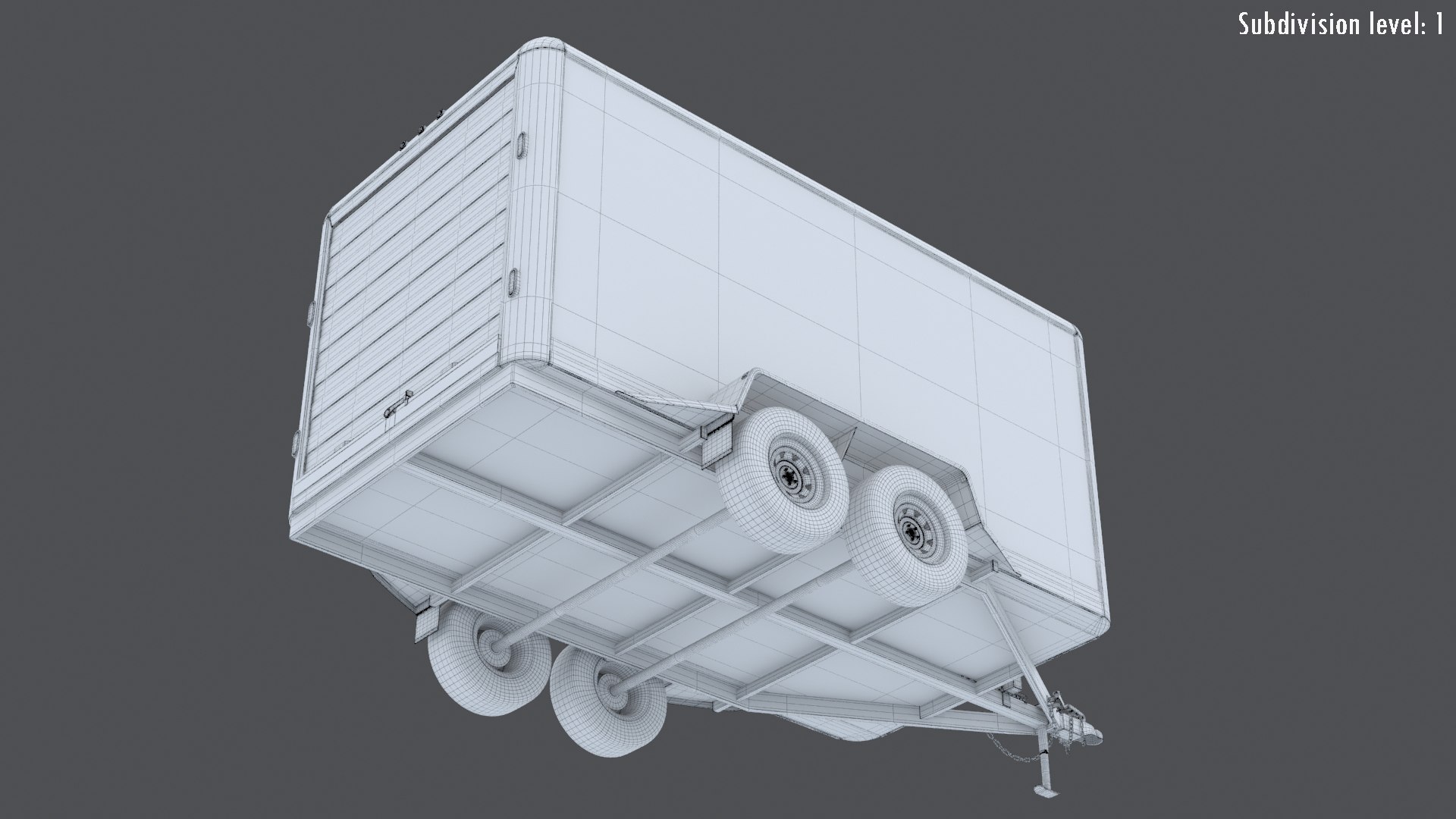 Big Moving Cargo Trailer Generic 3D Model Model - TurboSquid 2068631
