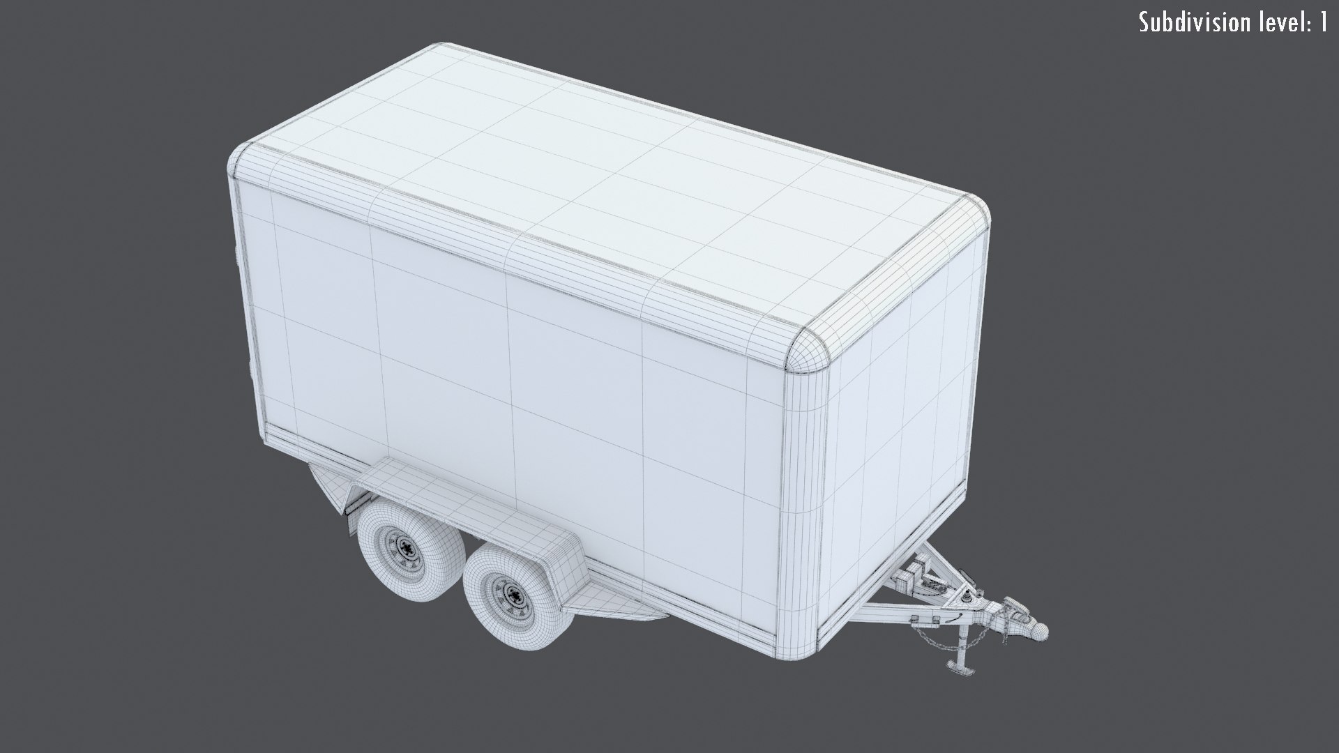 Big Moving Cargo Trailer Generic 3D Model Model - TurboSquid 2068631