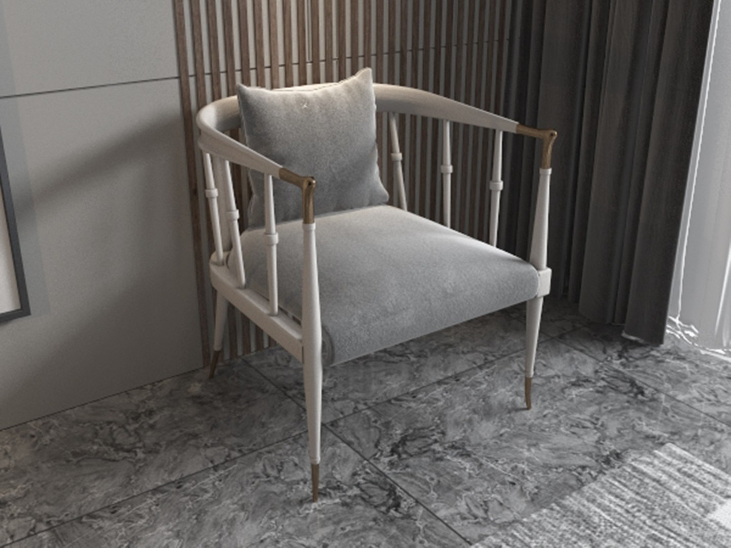 Nordic Modern Luxury Simple European Single Chair Model - TurboSquid ...