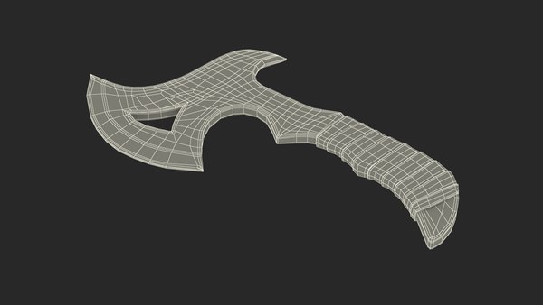 Fantasy throwing axe ax 3D model - TurboSquid 1618977