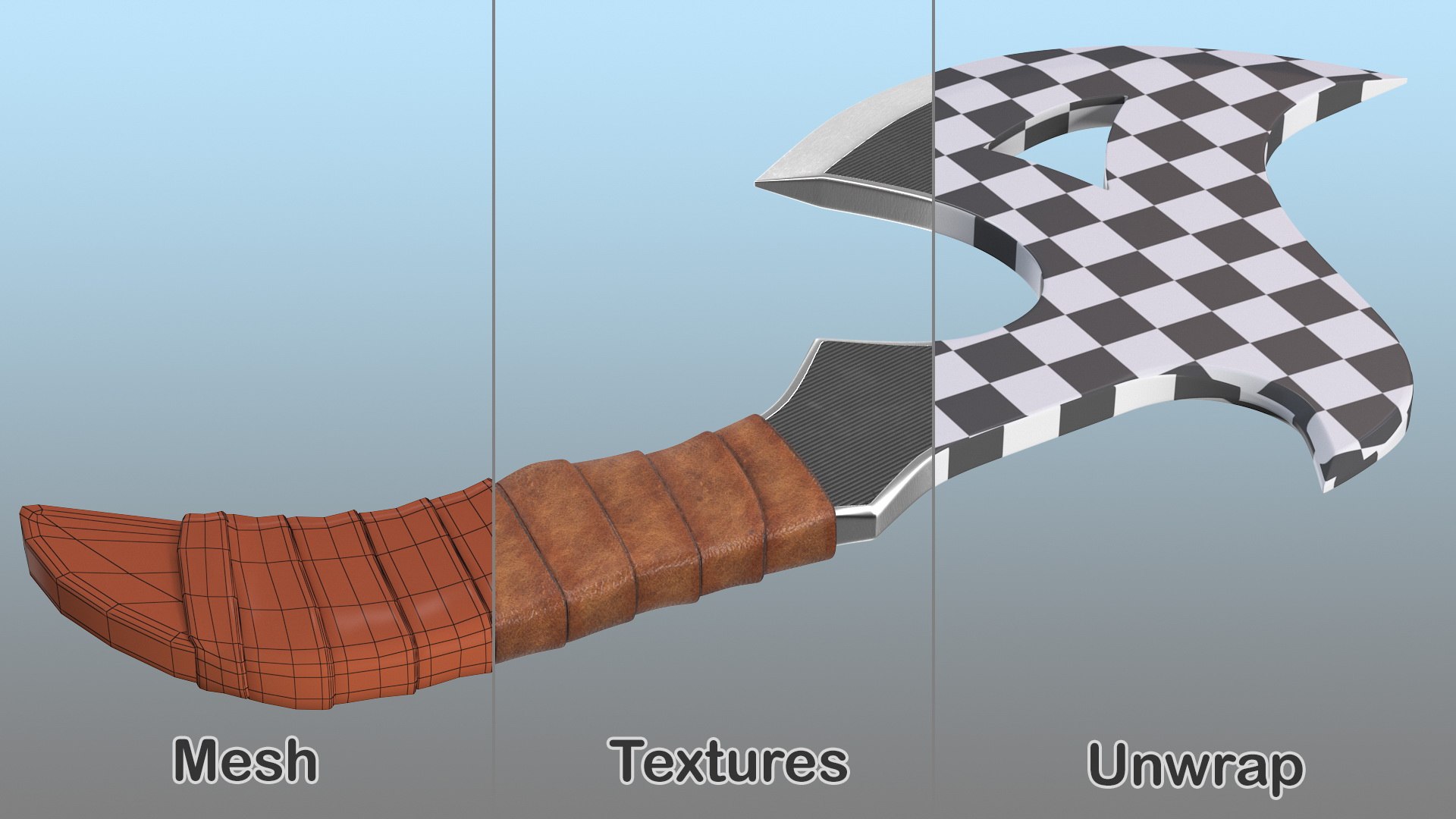 Fantasy throwing axe ax 3D model - TurboSquid 1618977