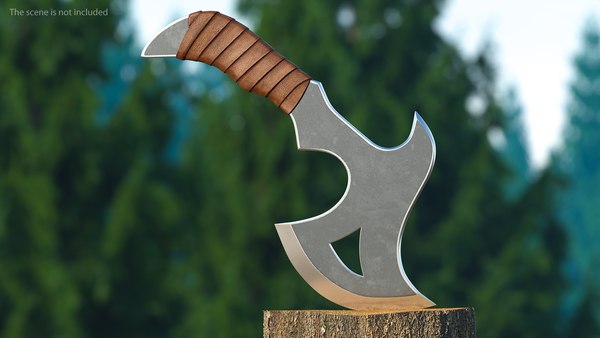 Fantasy throwing axe ax 3D model - TurboSquid 1618977