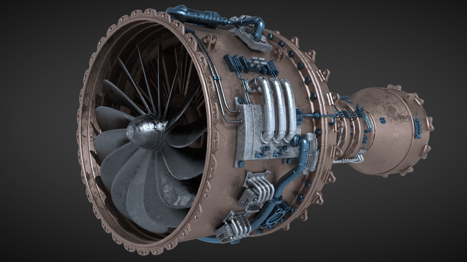 Jet Engine 3D Model - TurboSquid 2359697