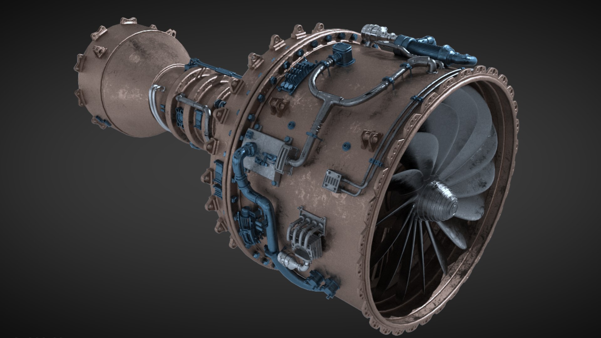 Jet Engine 3D Model - TurboSquid 2359697