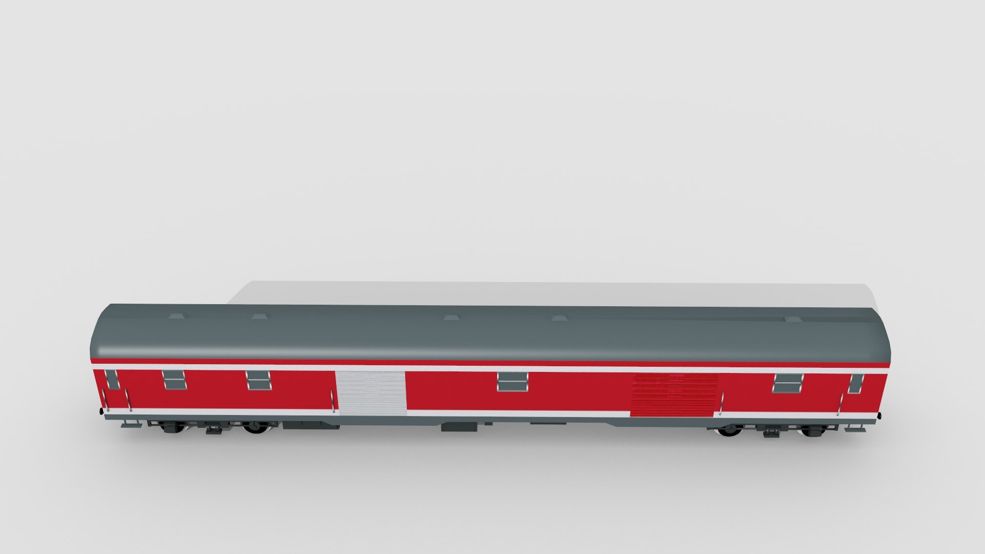 German Baggage Railcar 3D Model - TurboSquid 1286039