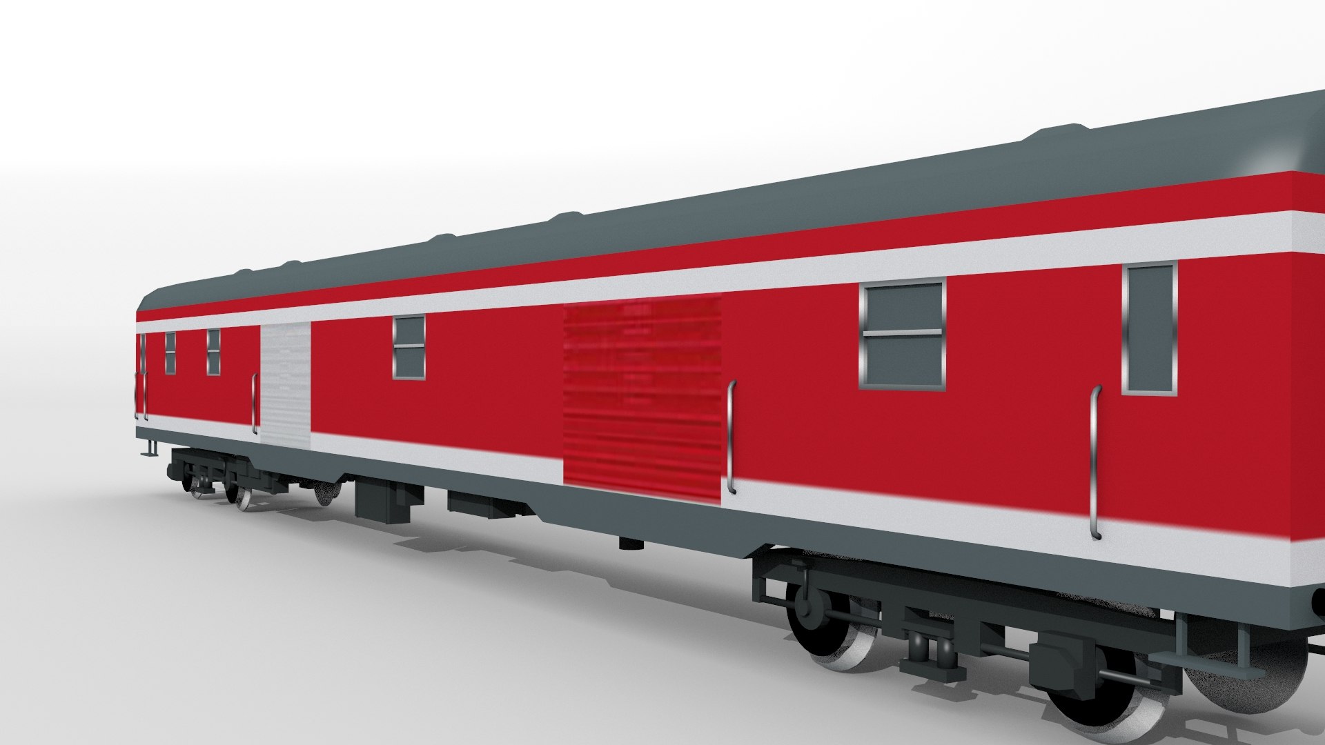 German Baggage Railcar 3D Model - TurboSquid 1286039