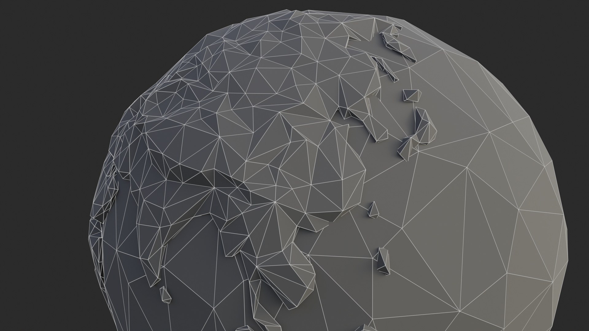 Cartoon Low Poly Earth With Topo 3D Model - TurboSquid 2291342