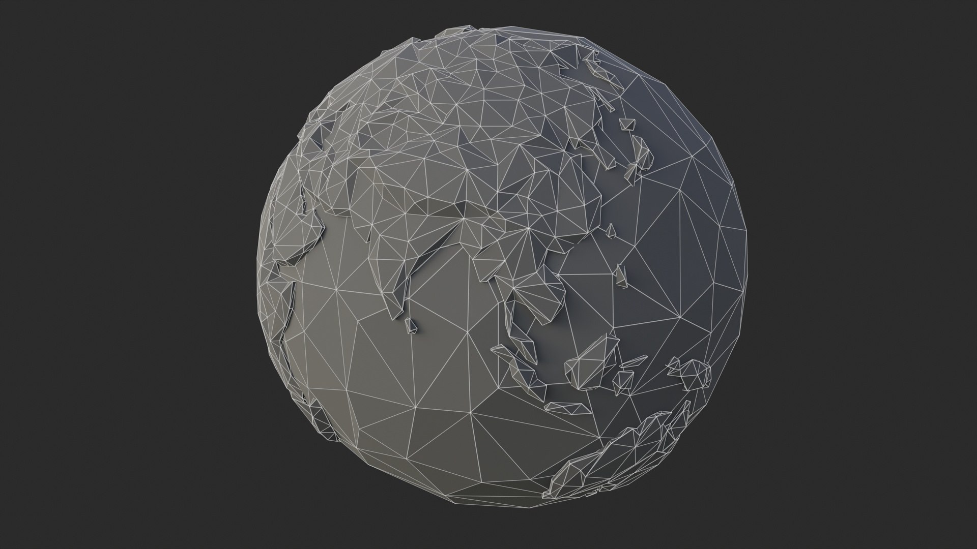 Cartoon Low Poly Earth With Topo 3D Model - TurboSquid 2291342
