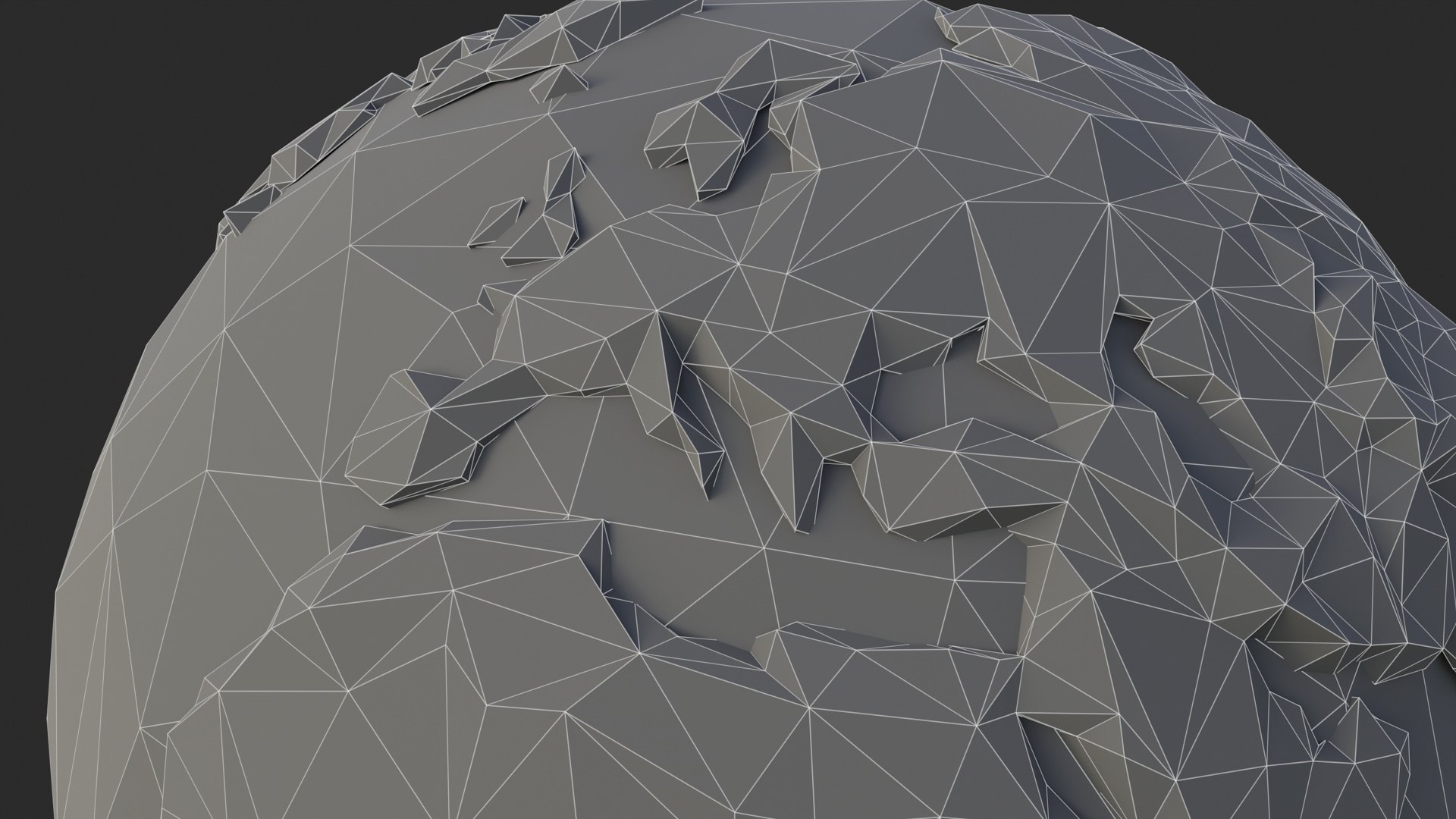Cartoon Low Poly Earth With Topo 3D Model - TurboSquid 2291342