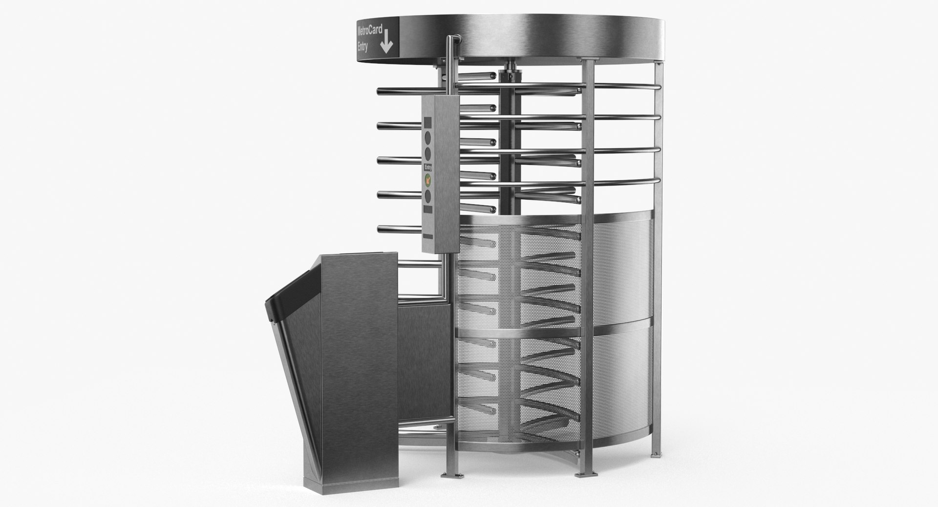 Subway Turnstile 02 Clean And Dirty 3D - TurboSquid 1895198