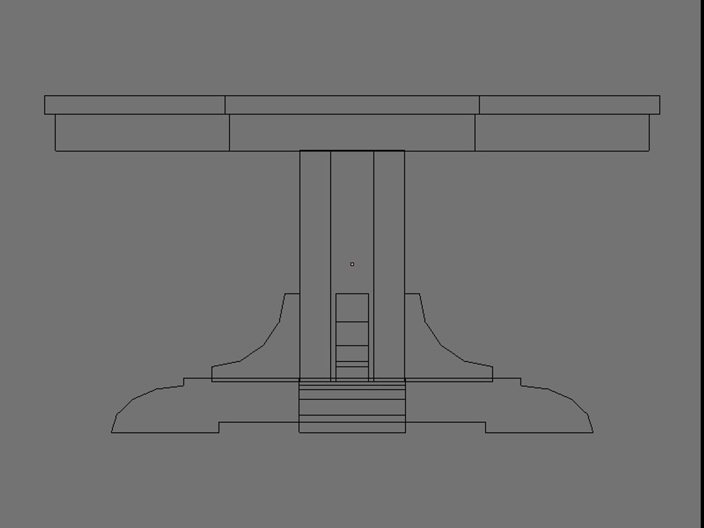 3d octagonal table model