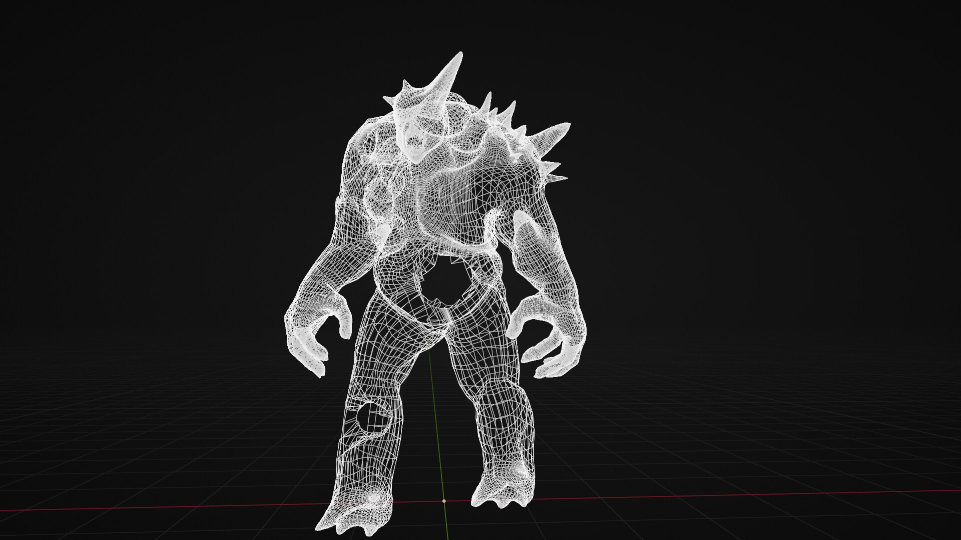 Hole Body Monster Rigged With 3 Animations Model - TurboSquid 2410675
