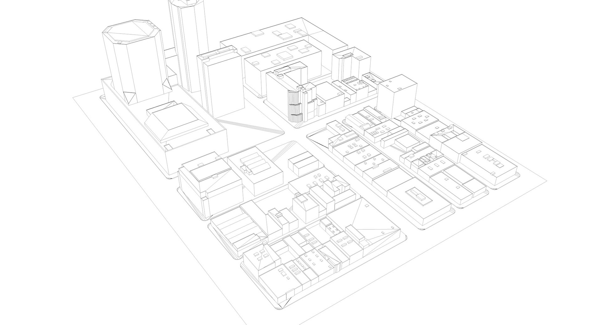 3d block san francisco model