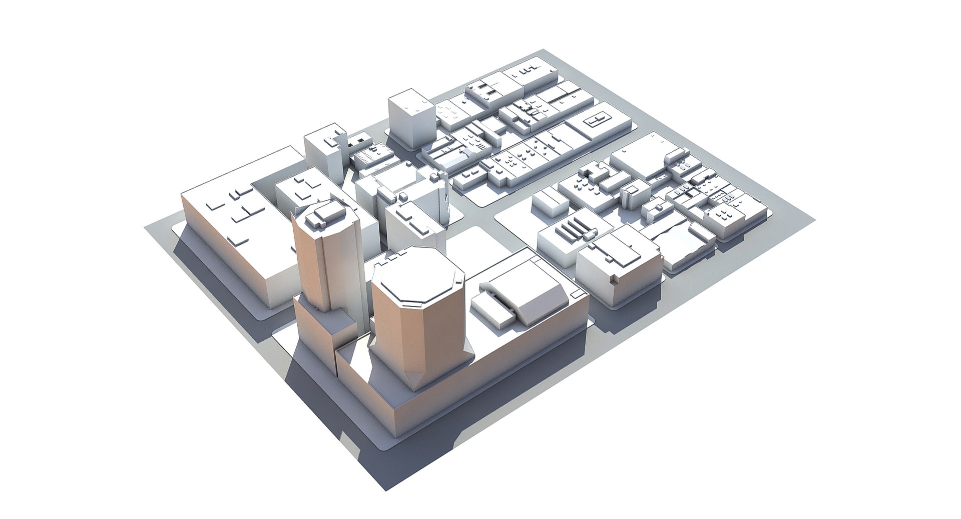 3d block san francisco model
