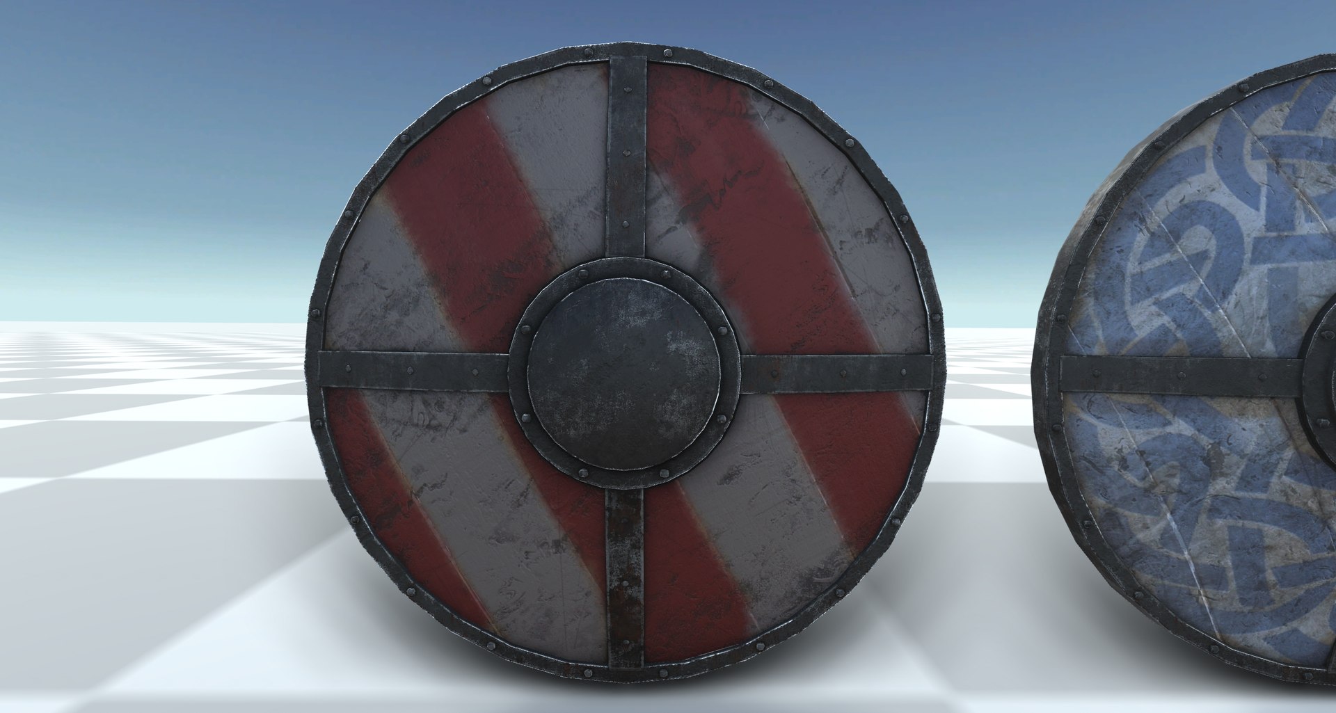 3D model Medieval Viking Shield Set - TurboSquid 2157330