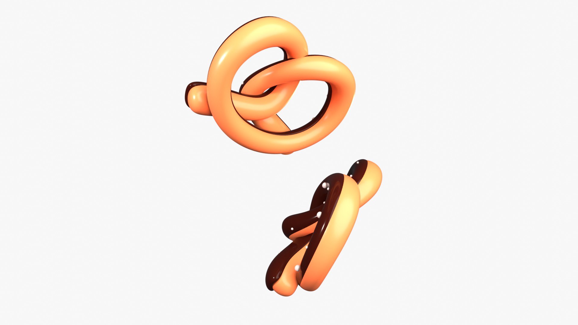 Pretzel 3D Model - TurboSquid 2211302
