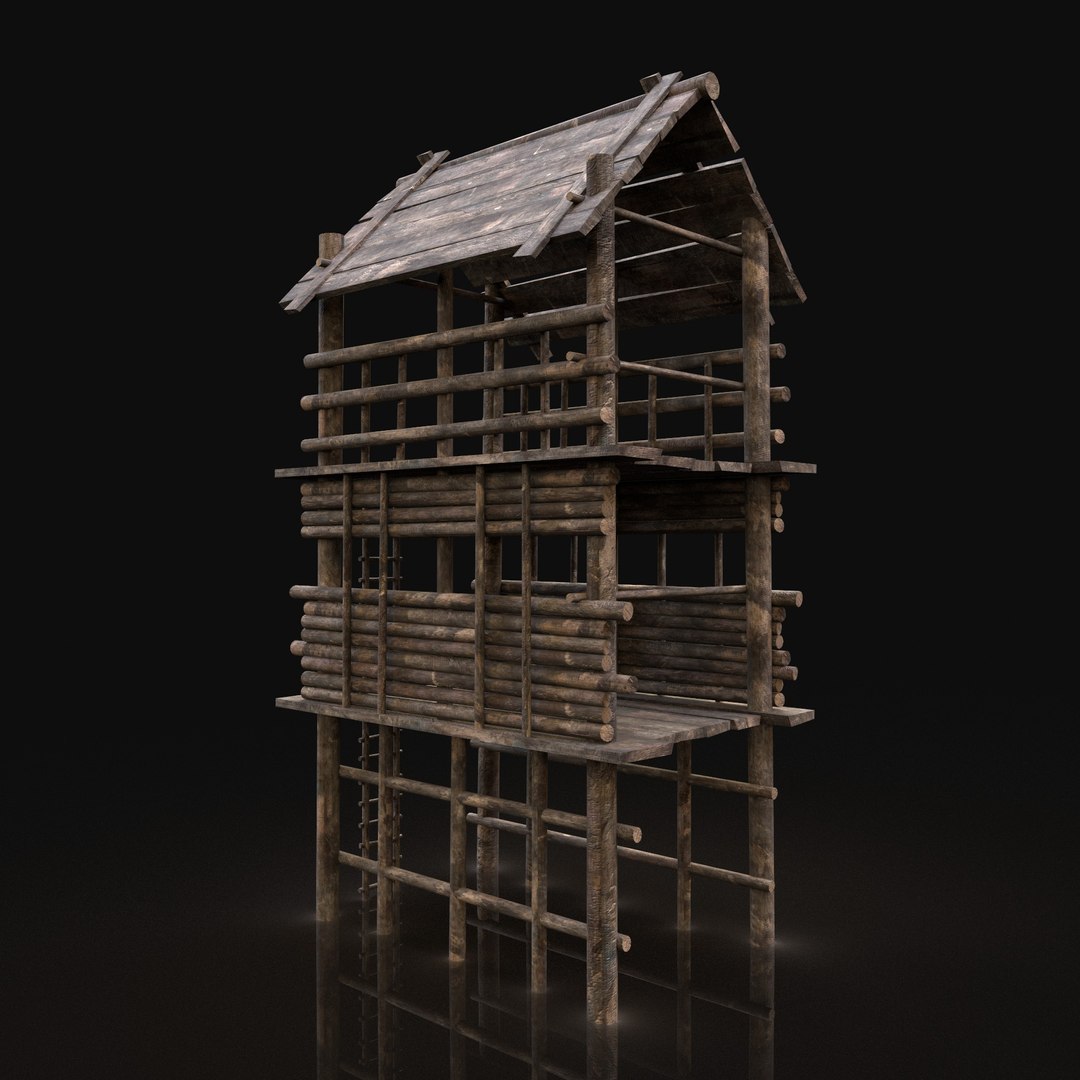 3D Gen Aaa Wooden Watchtower - TurboSquid 1505977