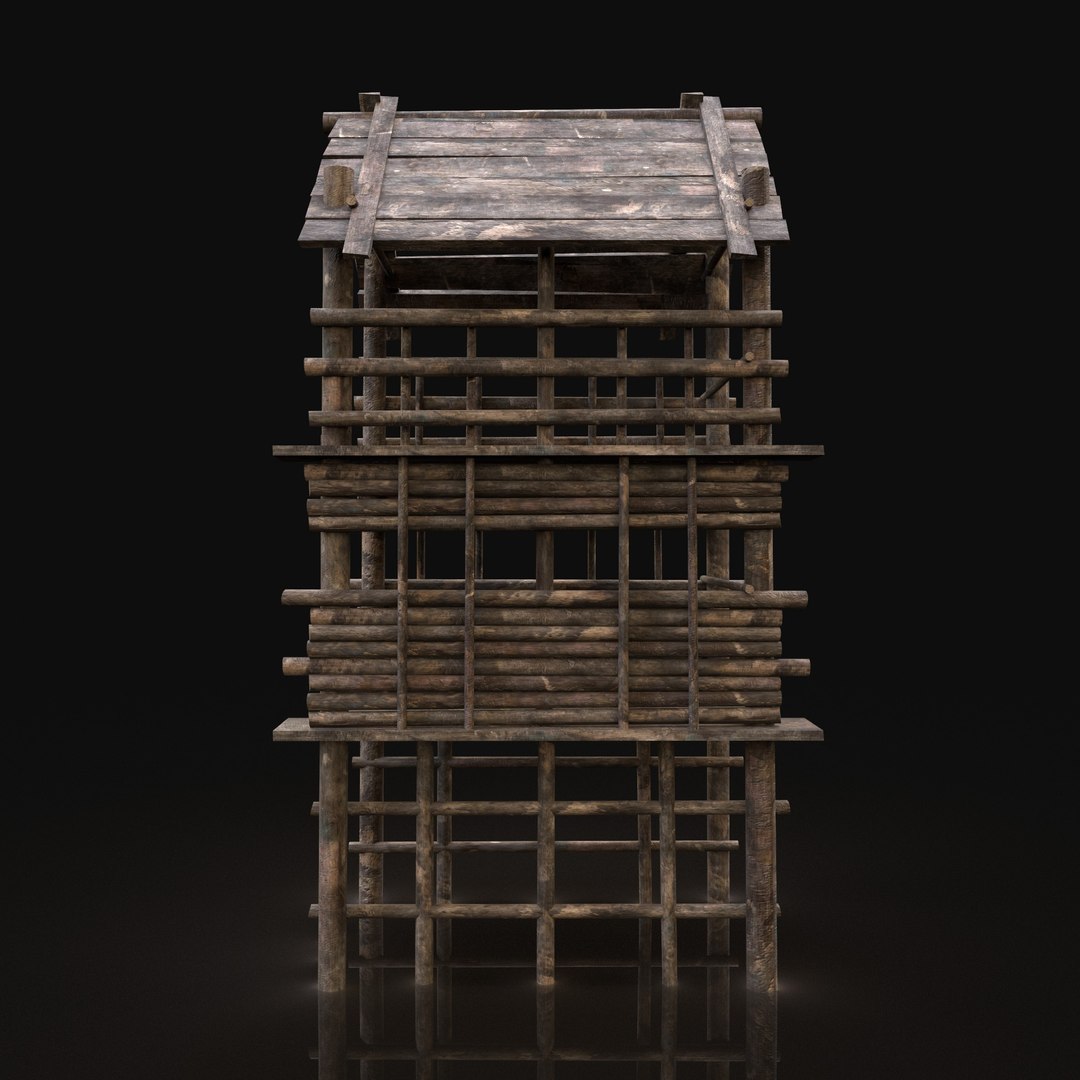 3D Gen Aaa Wooden Watchtower - TurboSquid 1505977