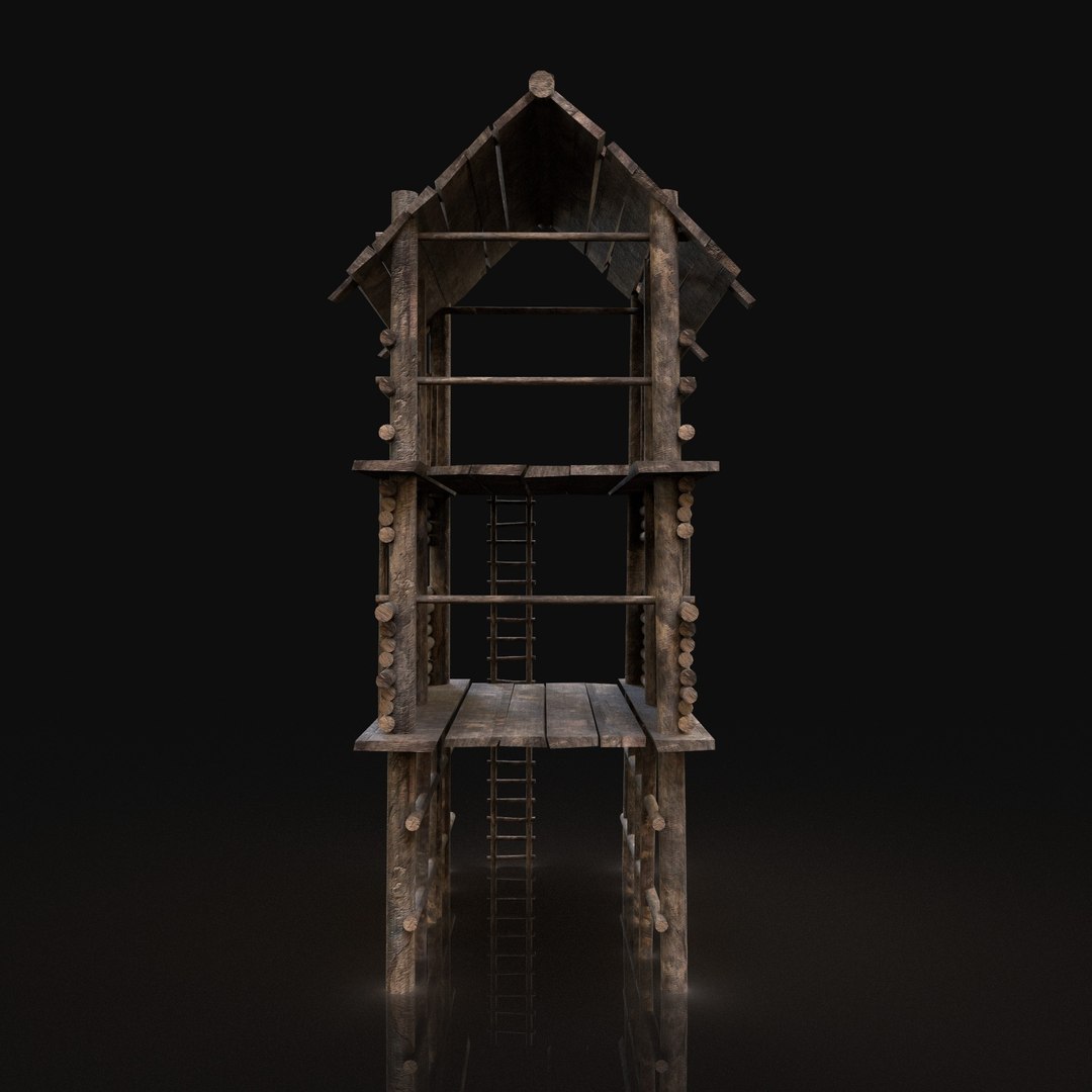 3D Gen Aaa Wooden Watchtower - TurboSquid 1505977