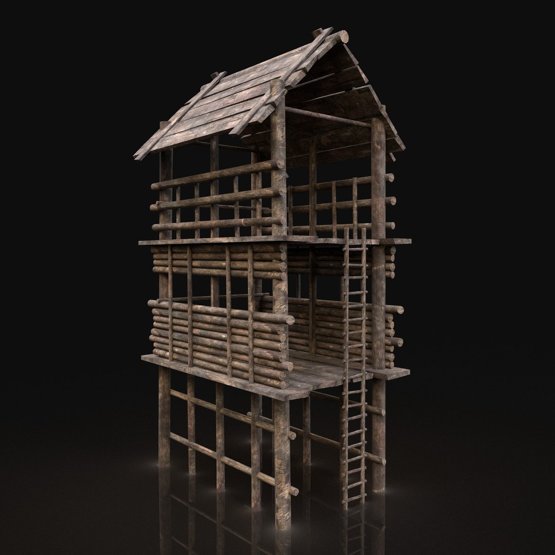 3D Gen Aaa Wooden Watchtower - TurboSquid 1505977