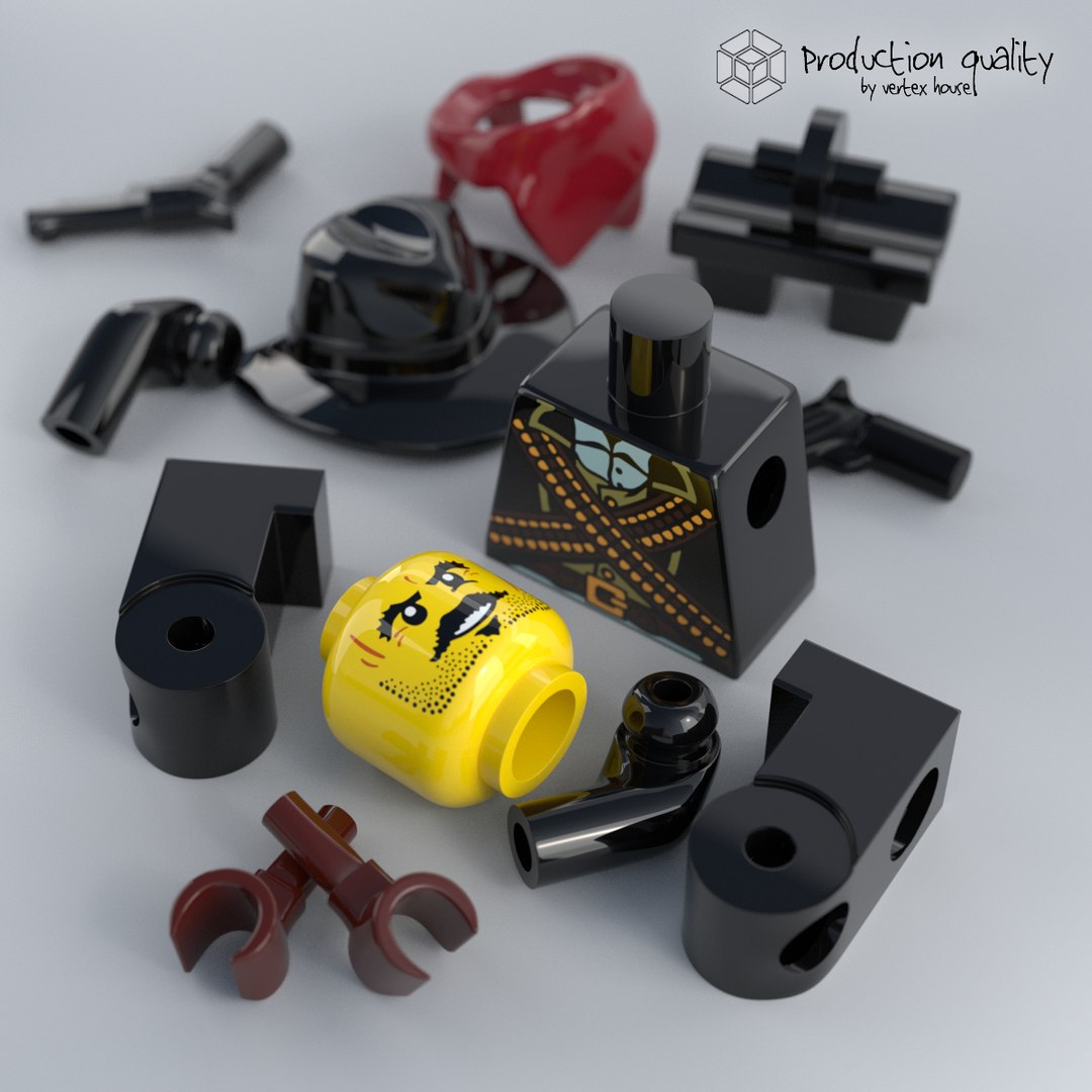 Lego bandit figure model - TurboSquid 1165926