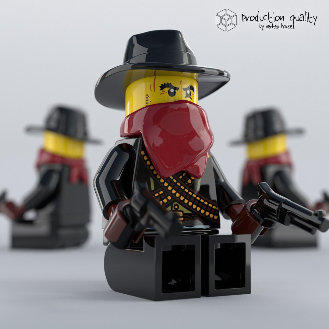 Lego bandit figure model - TurboSquid 1165926