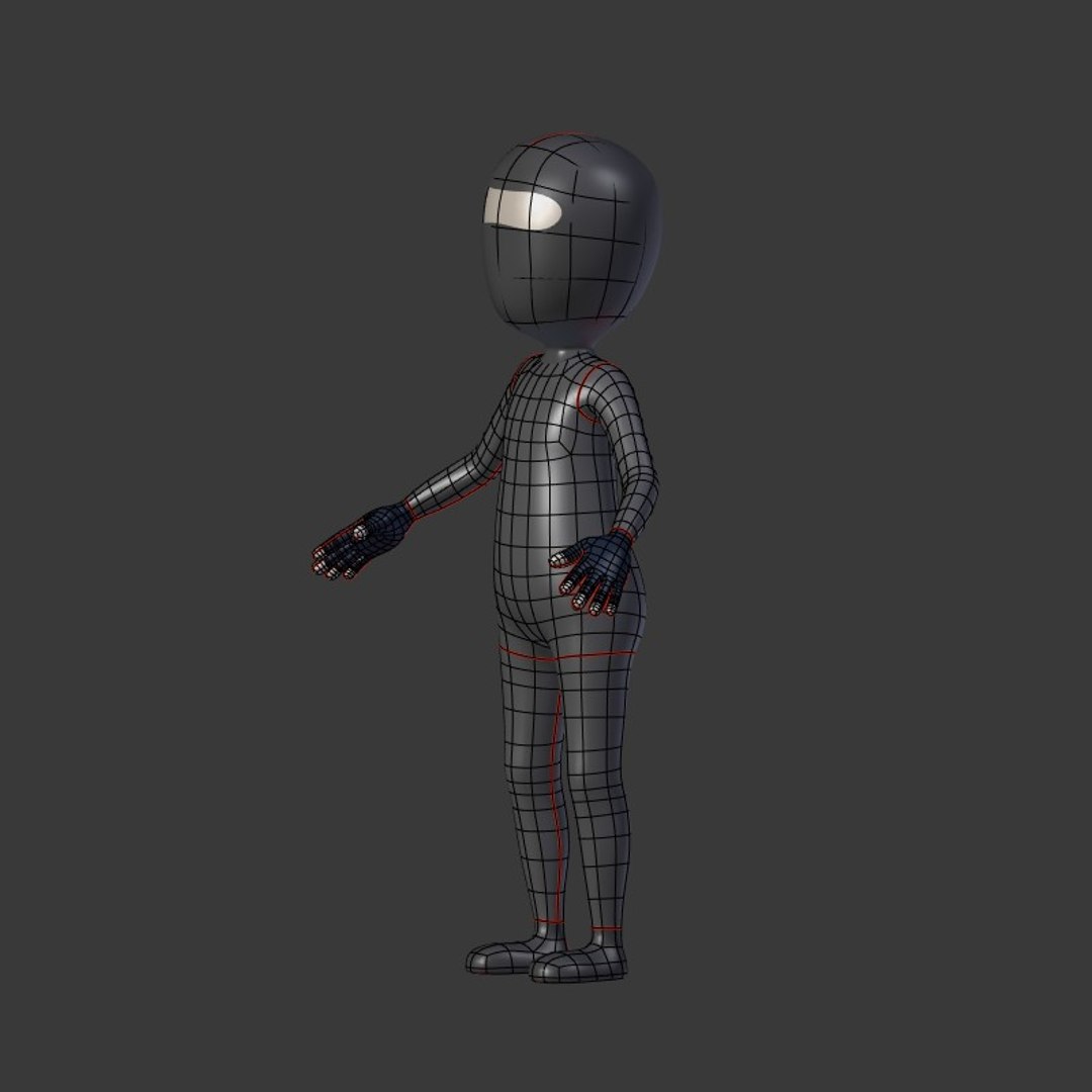 3D Cartoon Ninja - TurboSquid 1393473