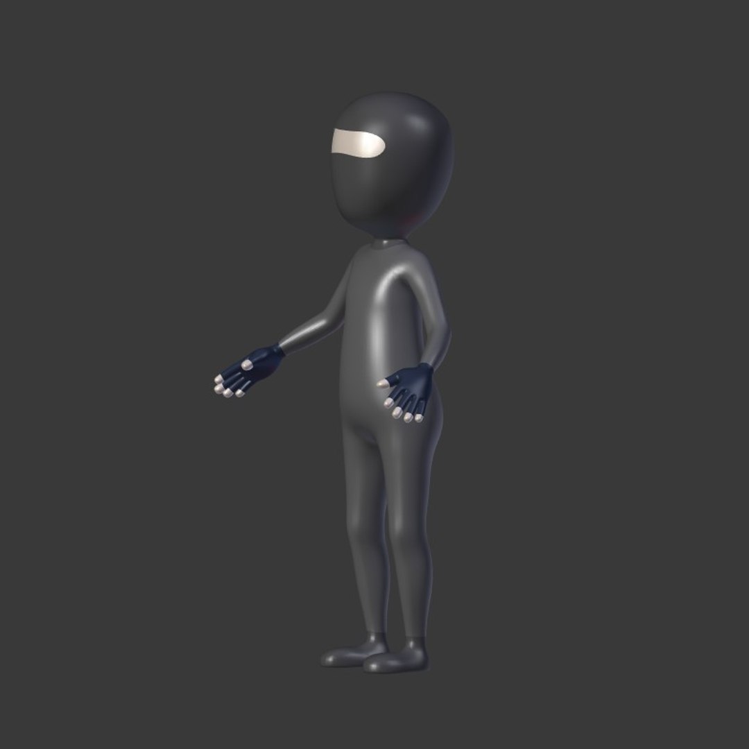 3D Cartoon Ninja - TurboSquid 1393473