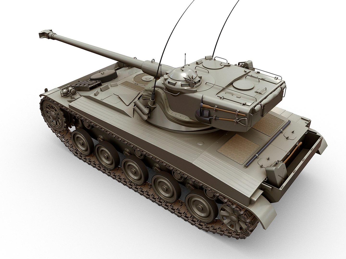 3D Amx-13 75mm - TurboSquid 1435704