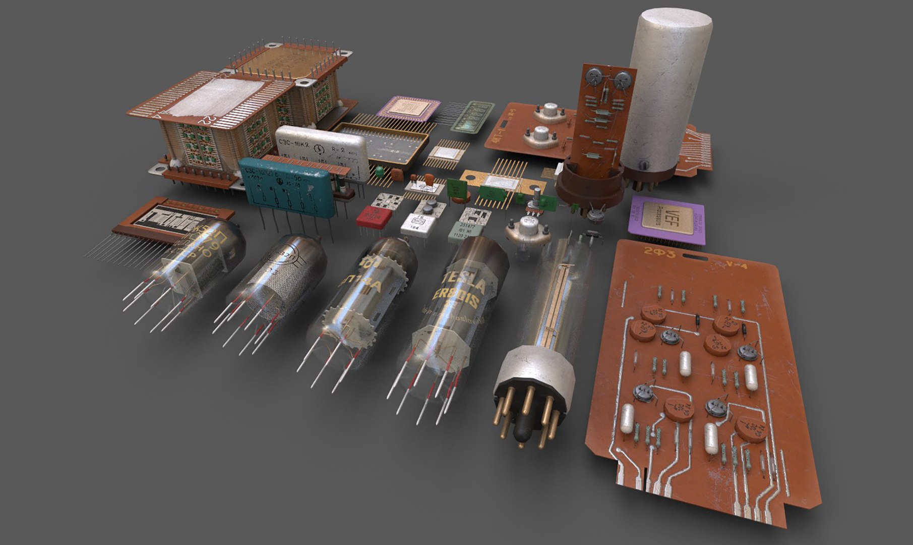 modelo 3d Electronics components Vol3 - TurboSquid 2035232