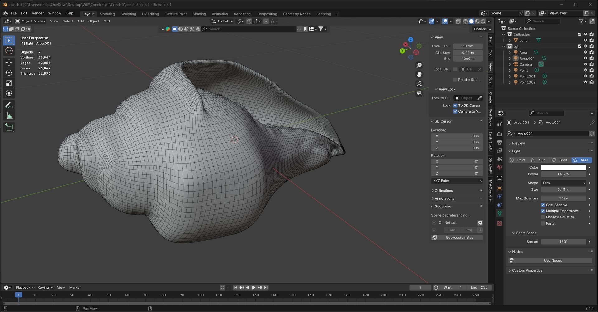 3D Conch Shell V5 Model - TurboSquid 2370733